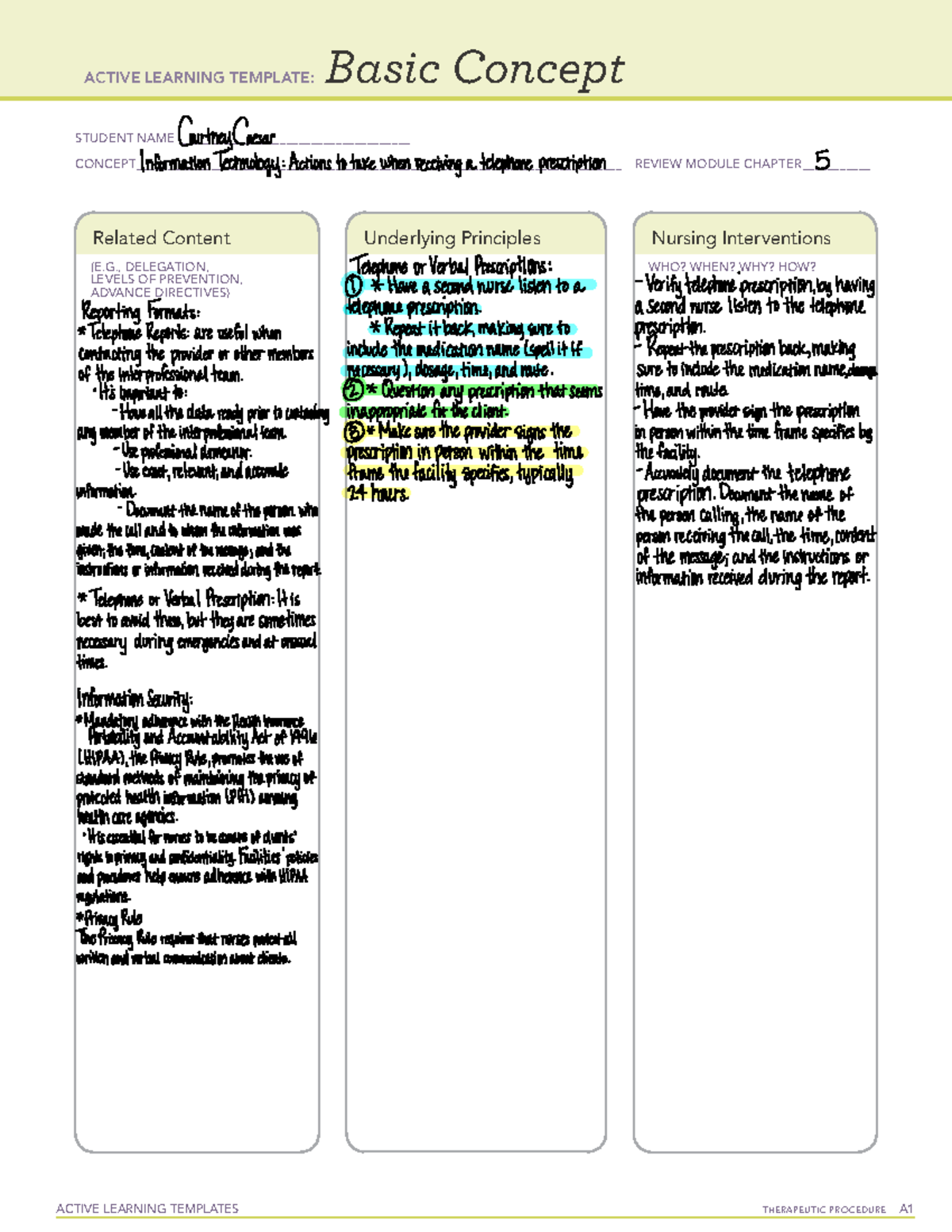 Active Learning Template Basic Concept 2 - Basic Concept STUDENT NAME - Studocu
