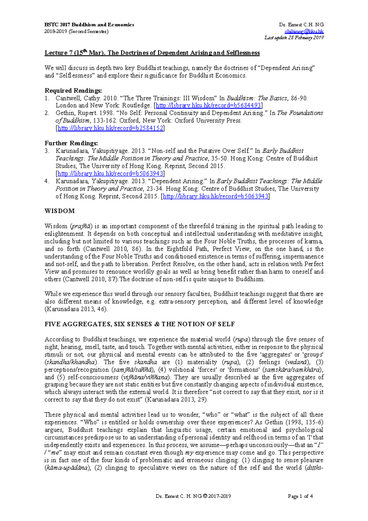 BSTC 2017 L7 Lecture Note 032019 - 2018 - 2019 (Second Semester ...