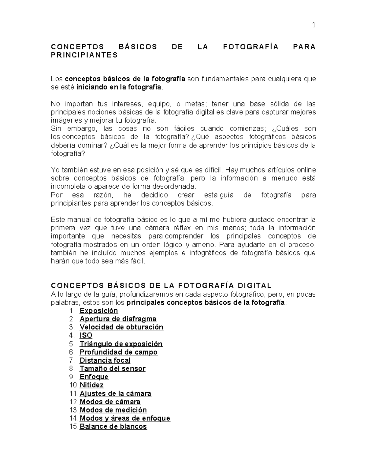 Conceptos Básicos - C O N C E P T O S B Á S I C O S D E L A F O T O G R ...