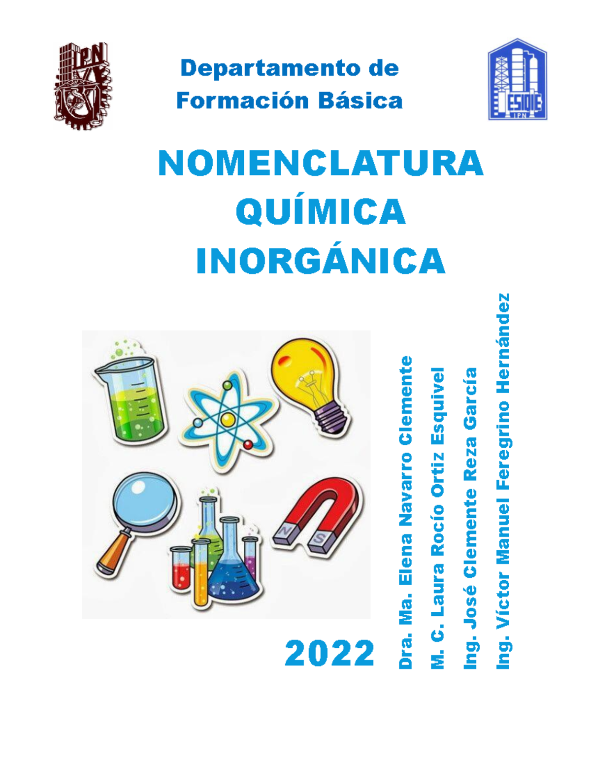 Nomenclatura Química 2023-1 - NOMENCLATURA QUÕMICA INORG¡NICA Departamento de FormaciÛn B·sica ...