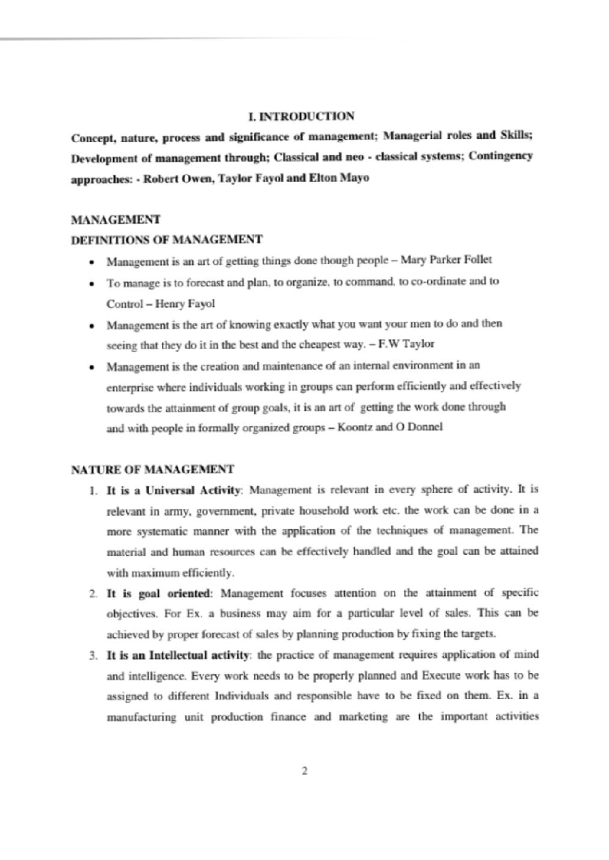 Principles and Methodology of Management; BBA S1 Chapter 1 - bachelor ...