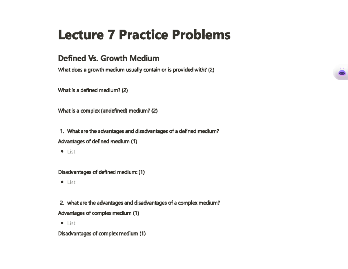 CHBE 221 Lecture 7 Practice Problems - CHBE 221 - Studocu
