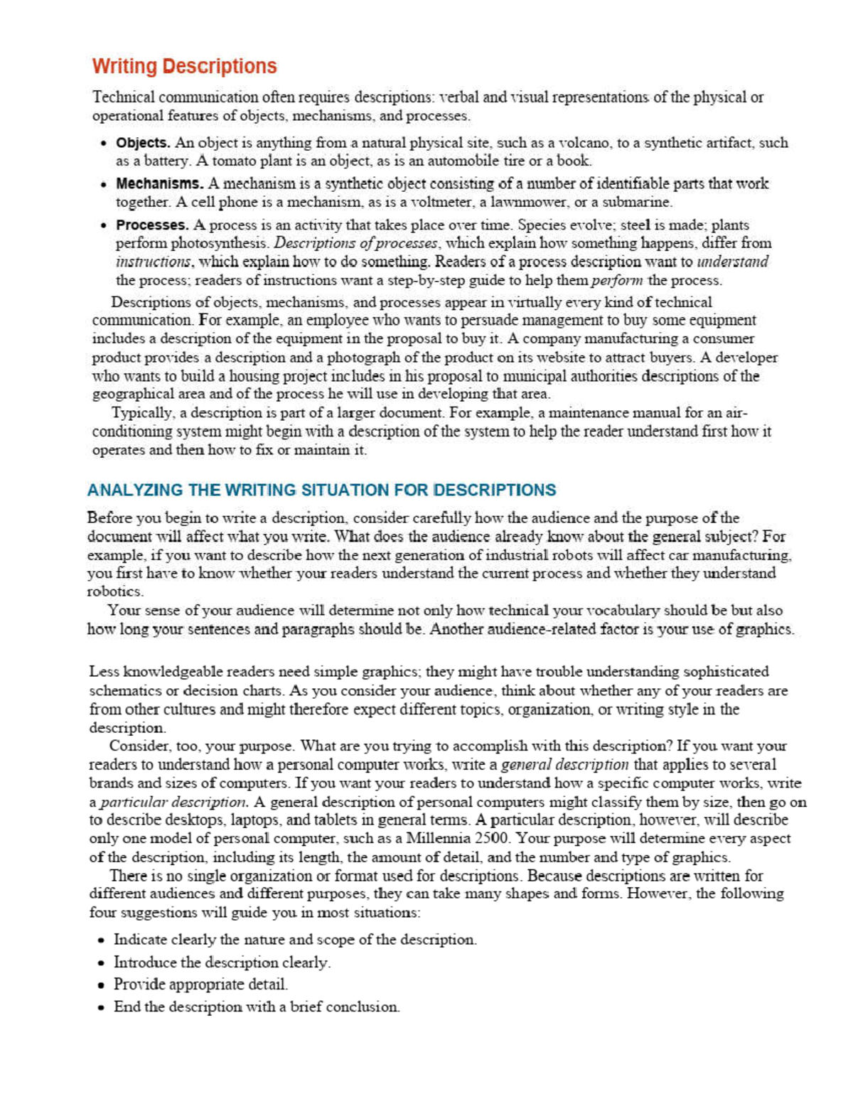 Writing-Technical-descriptions - The table below shows some of the ...