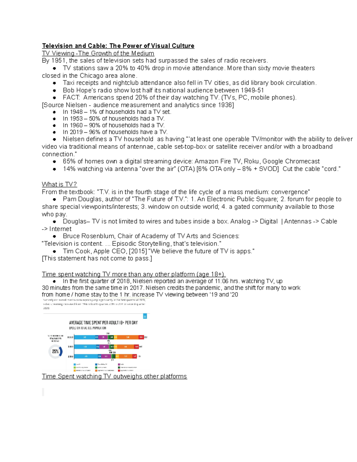 Tv Notes - Television and Cable: The Power of Visual Culture TV Viewing ...