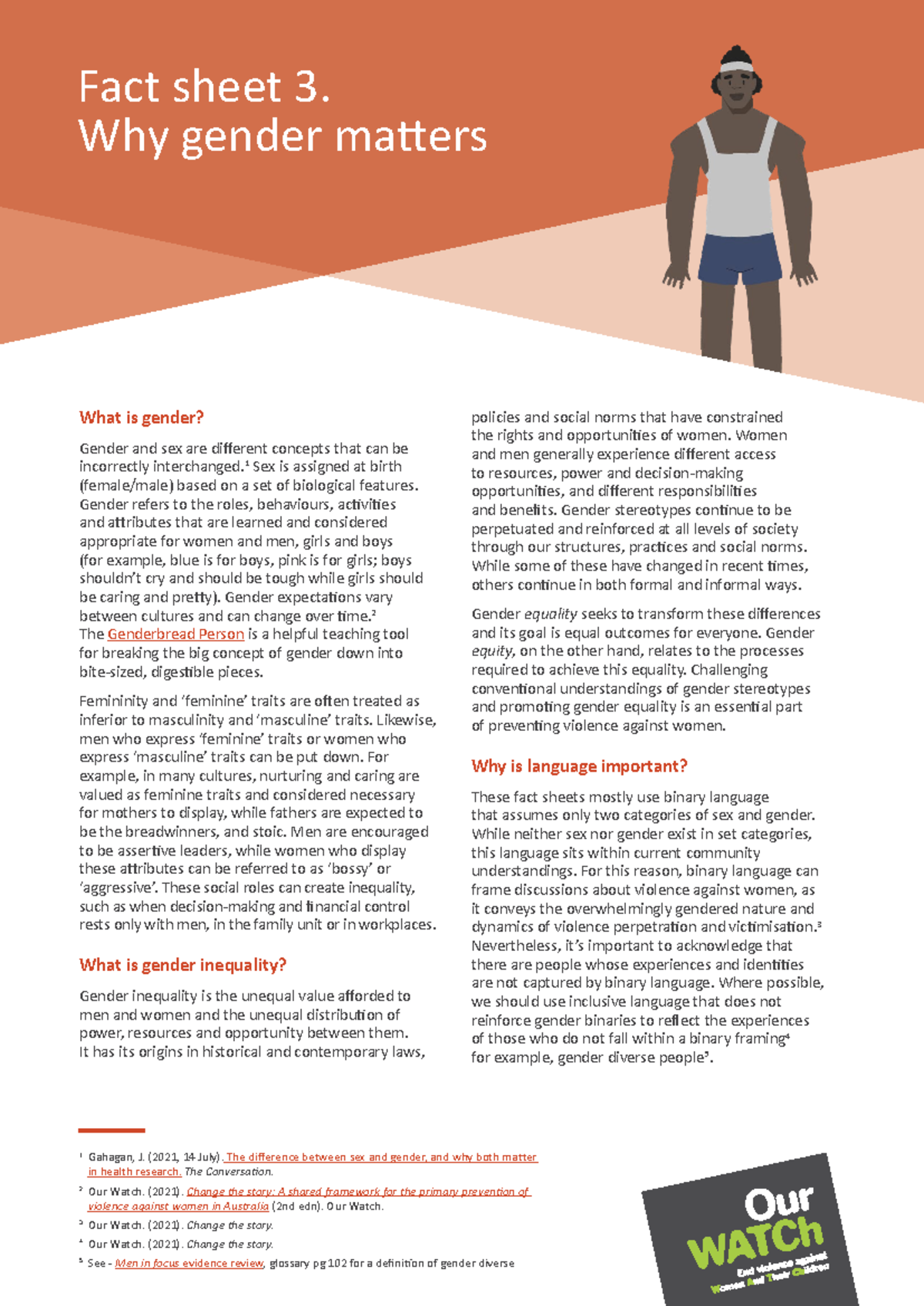 OW Fact sheet 03. Why gender matters - Fact sheet 3. Why gender matters ...