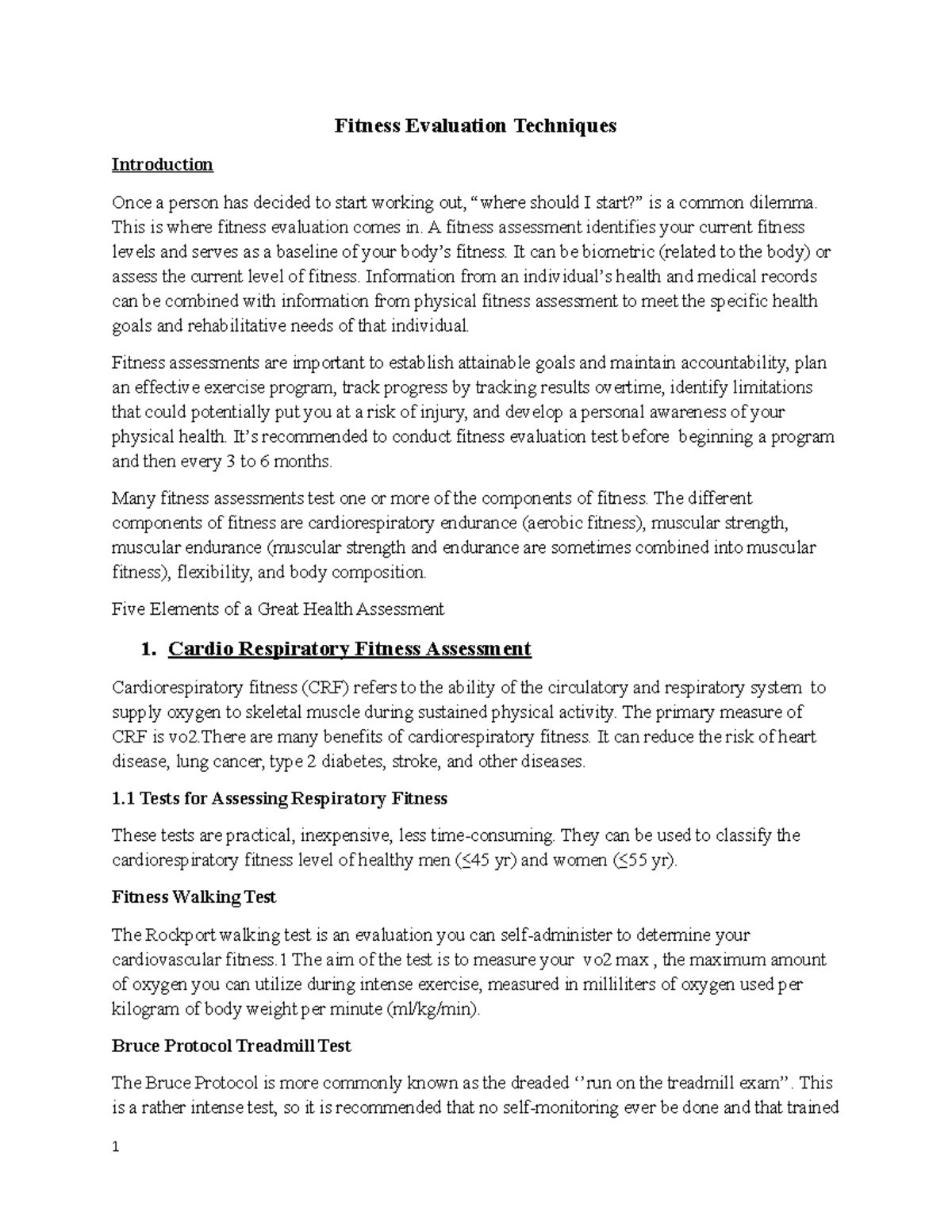 Fitness Evaluation Techniques - Fitness Evaluation Techniques ...