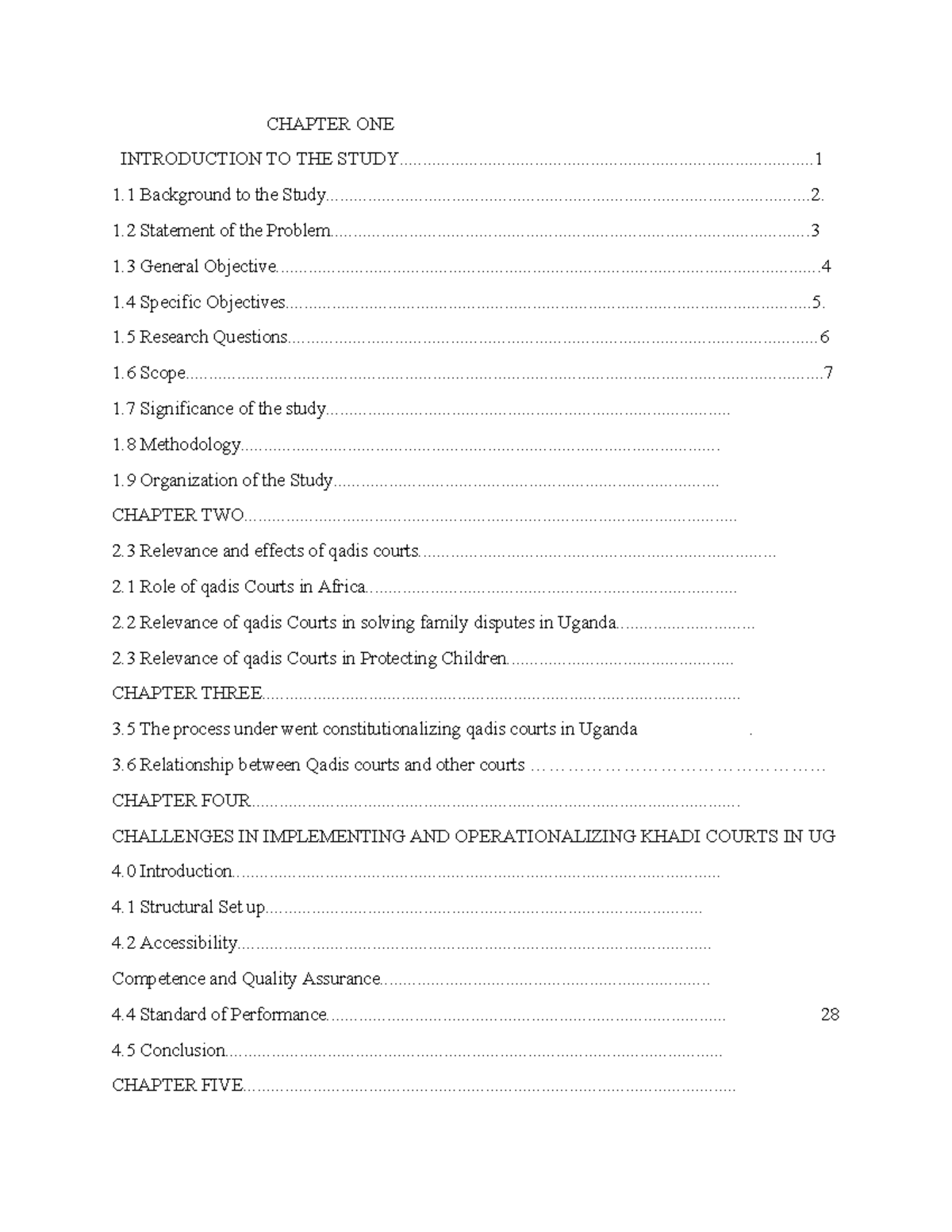 Complete research - It is better - CHAPTER ONE INTRODUCTION TO THE ...