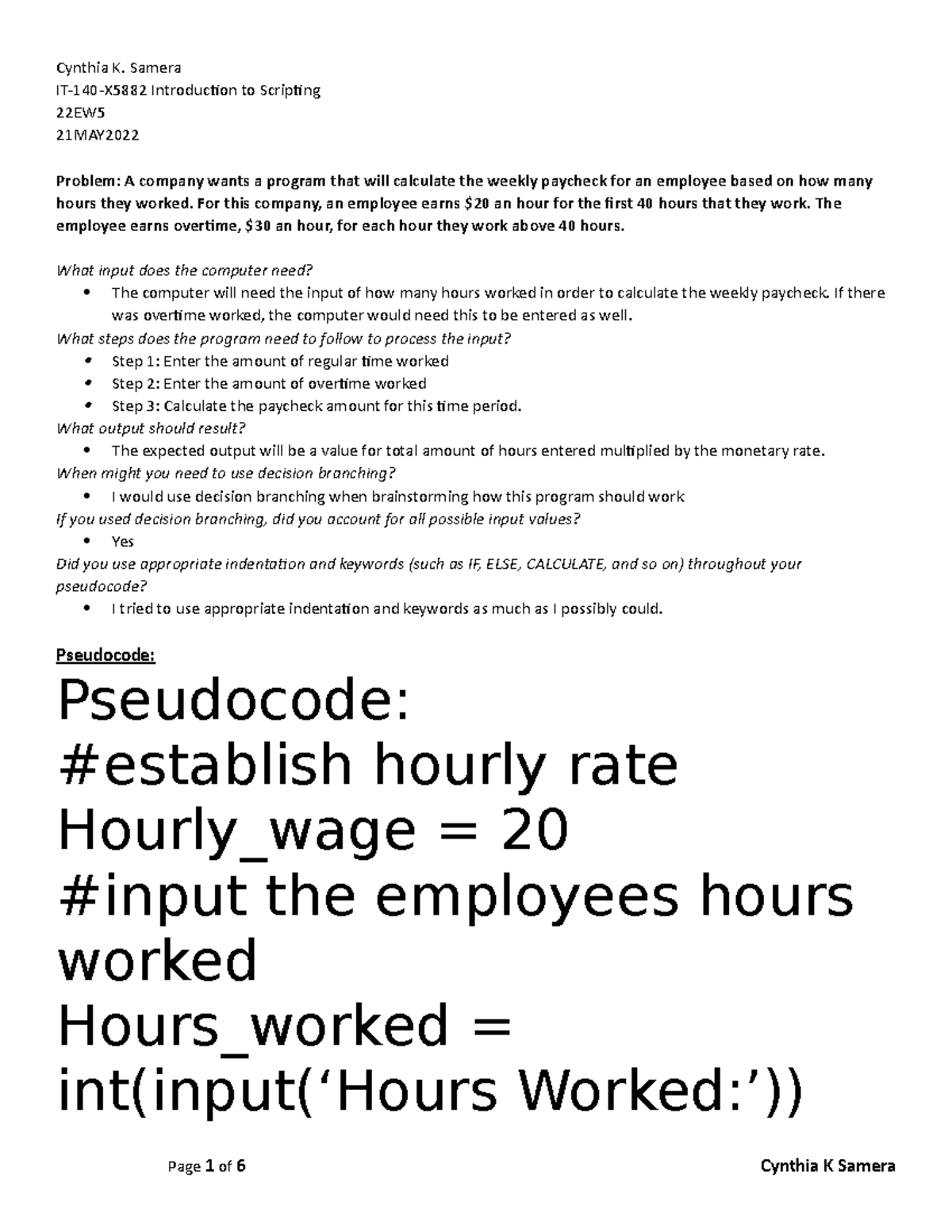 21MAY2022 ( Cksamera)Module 3-3 IT-140 X5882 22EW5 - Cynthia K. Samera ...