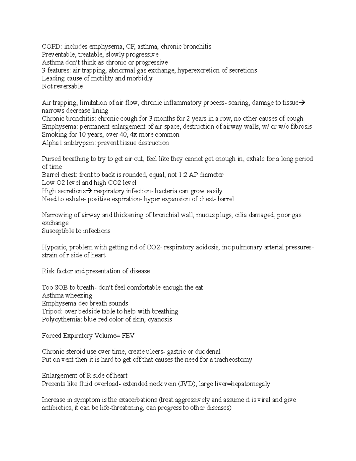 COPD - Notes, content, helpful hints, powerpoints - COPD: includes ...