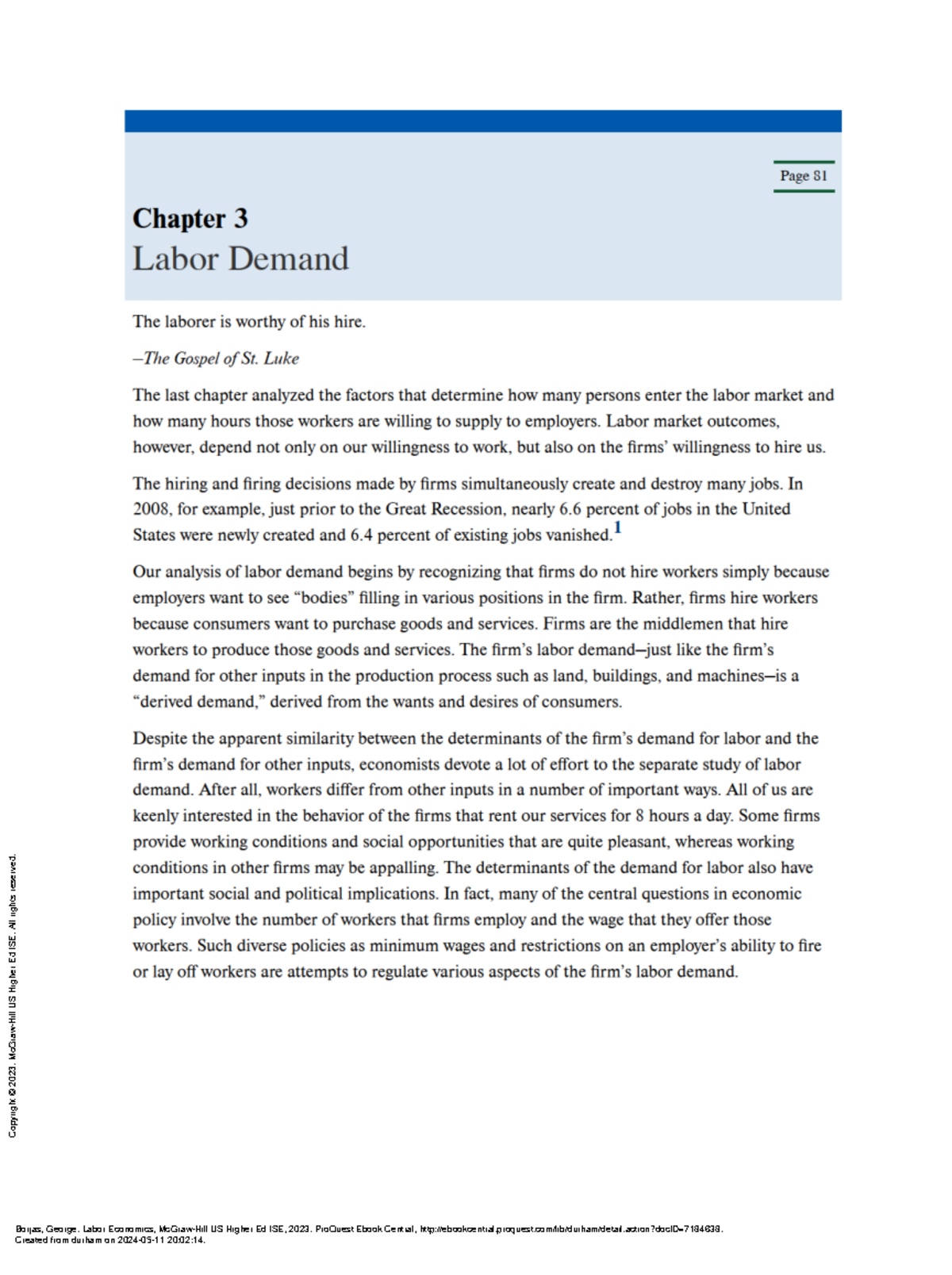 Chapter 3 - Labour Demand - Copyright © 2023. McGraw-Hill US Higher Ed ...