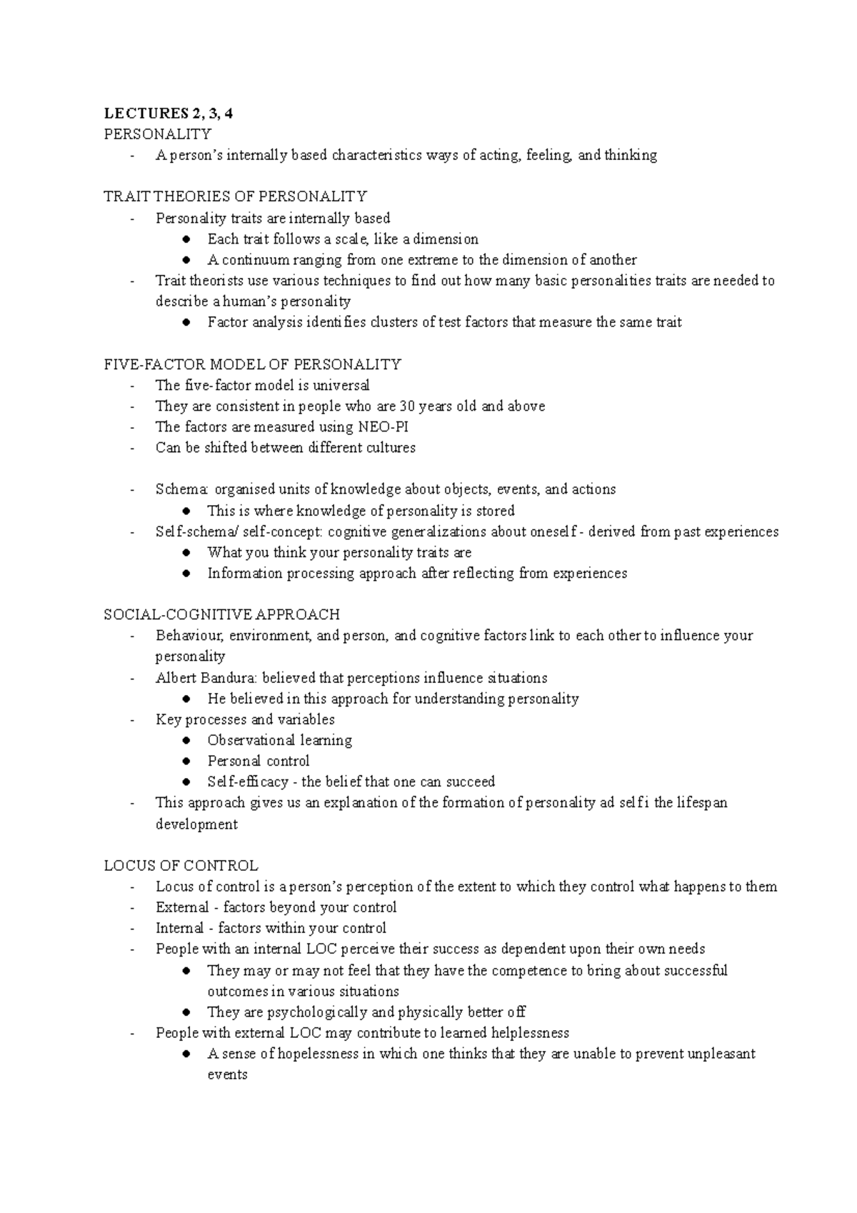 Module 1 Your Personality - psychology for young professionals - CityU ...