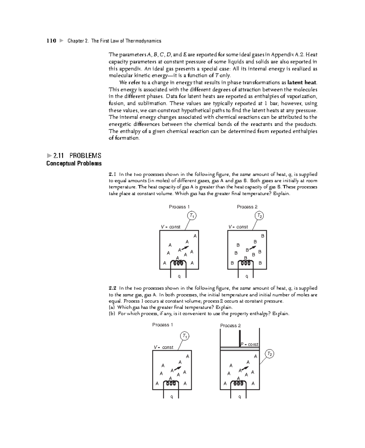 problems of koretsky chapter 2 - 110 Chapter 2. The First Law of ...