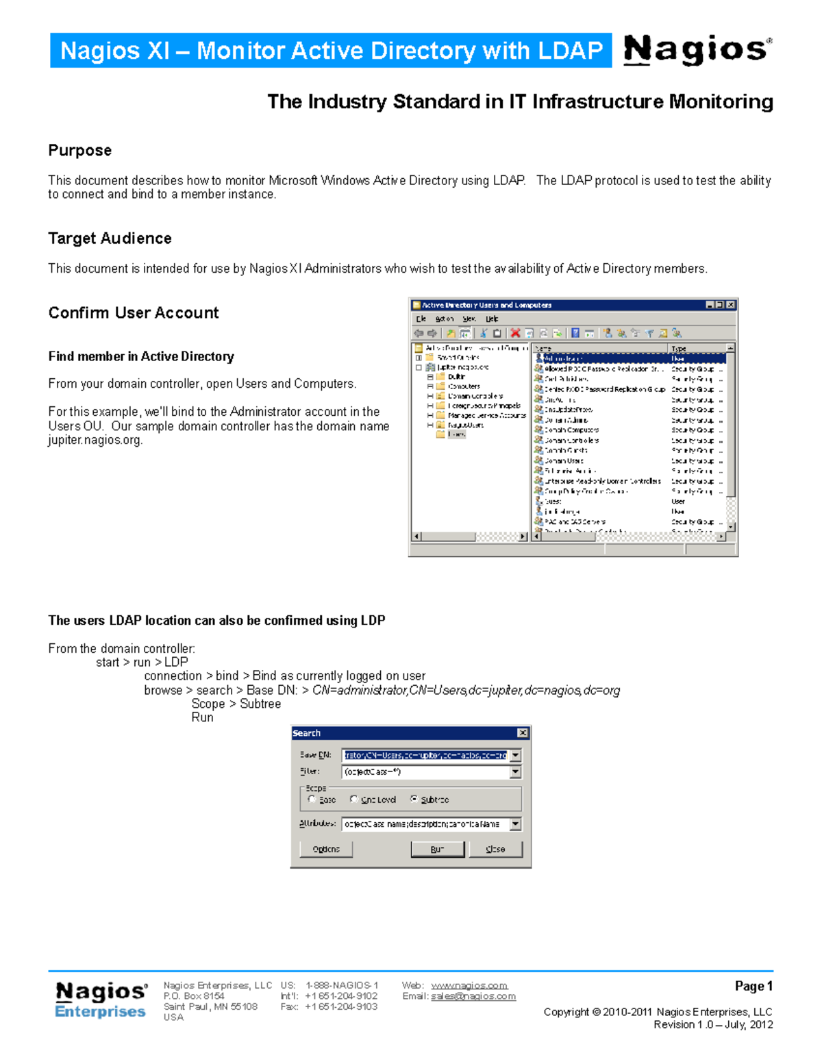 Monitoring Active Directory With Ldap The Industry Standard In It Infrastructure Monitoring