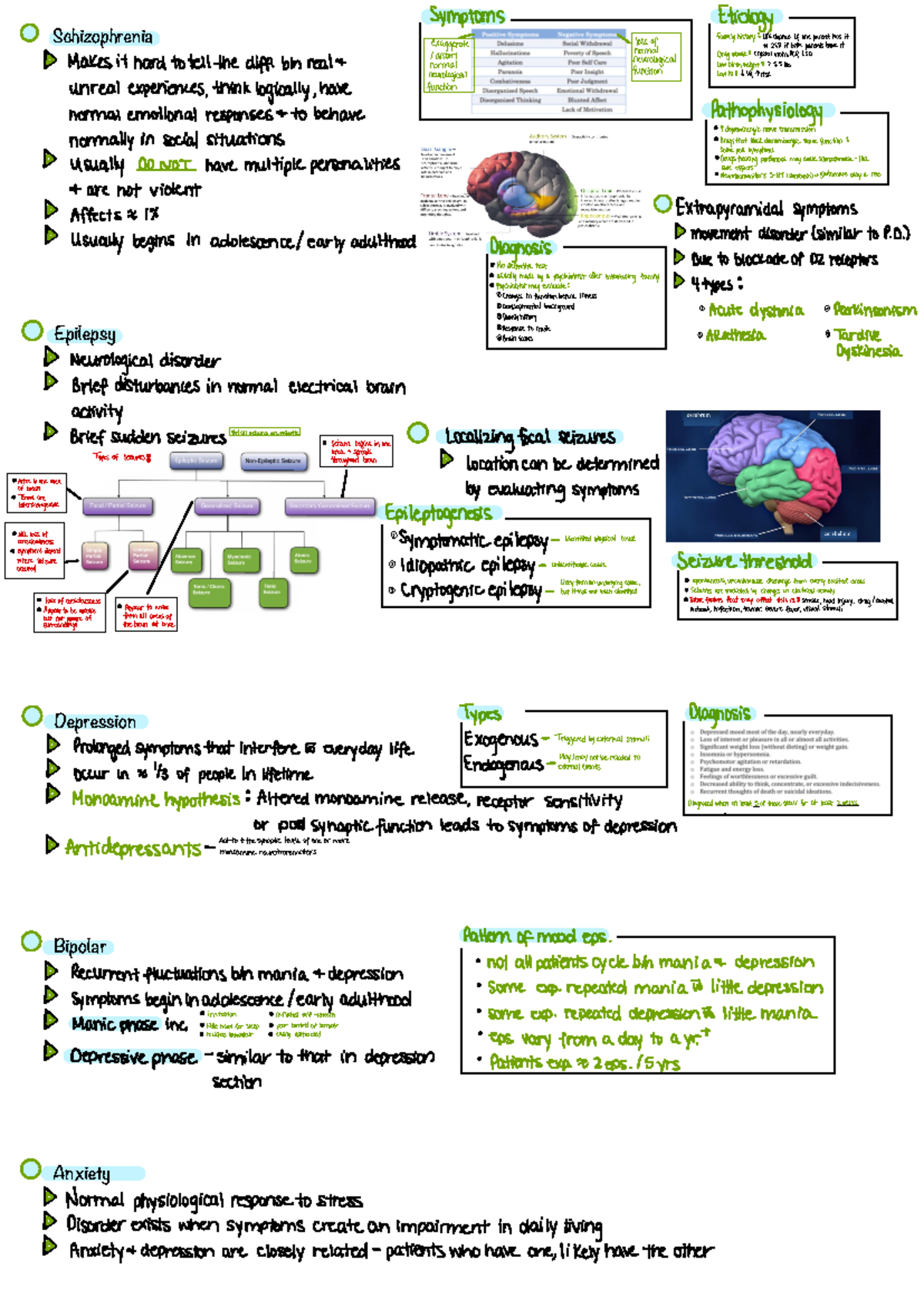 Module 14.2 of lecture material - Schizophrenia Epilepsy Depression ...