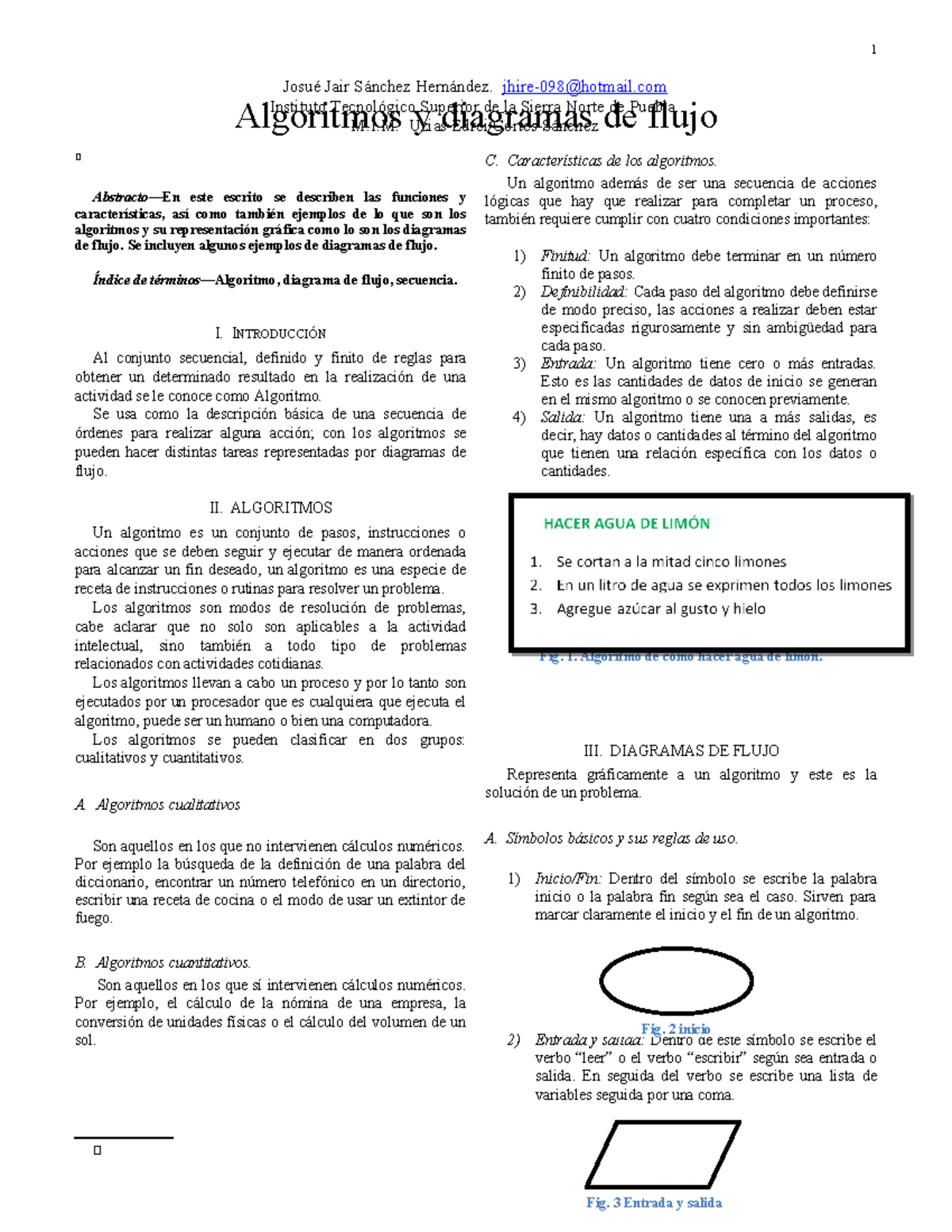 Algoritmos y diagramas de flujo ieee - Abstracto—En este escrito se describen las funciones y ...