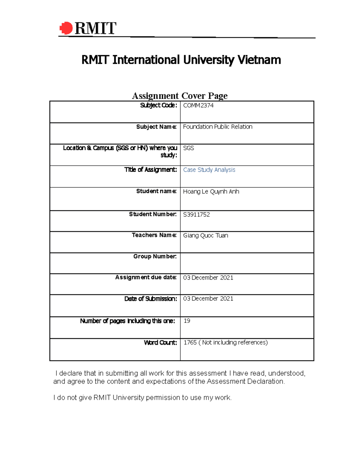 ASM 2 PR - Lecture notes 1 - RMIT International University Vietnam ...