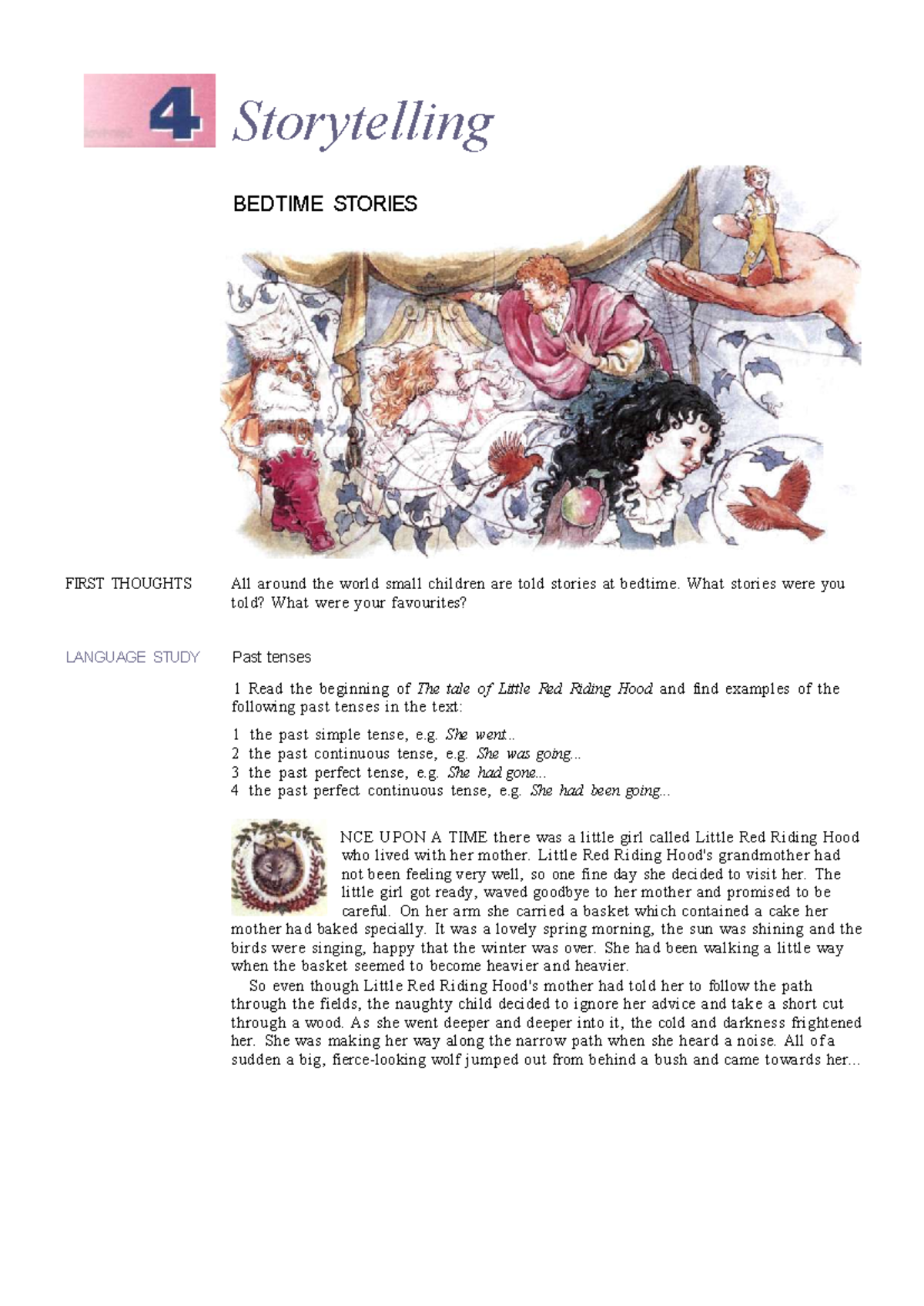 Think FCE unit 4 storytelling - Storytelling BEDTIME STORIES ...