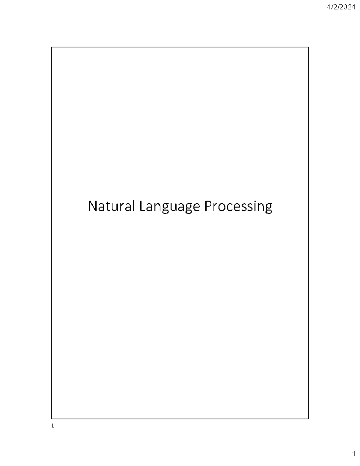 Natural-Language-Processing Unit 1 & 2 - Natural Language Processing 1 ...