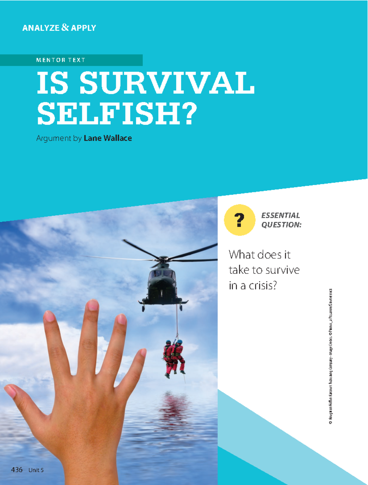 Is+Survival+Selfish%3F+student+copy 2 - © Houghton Mifflin Harcourt ...