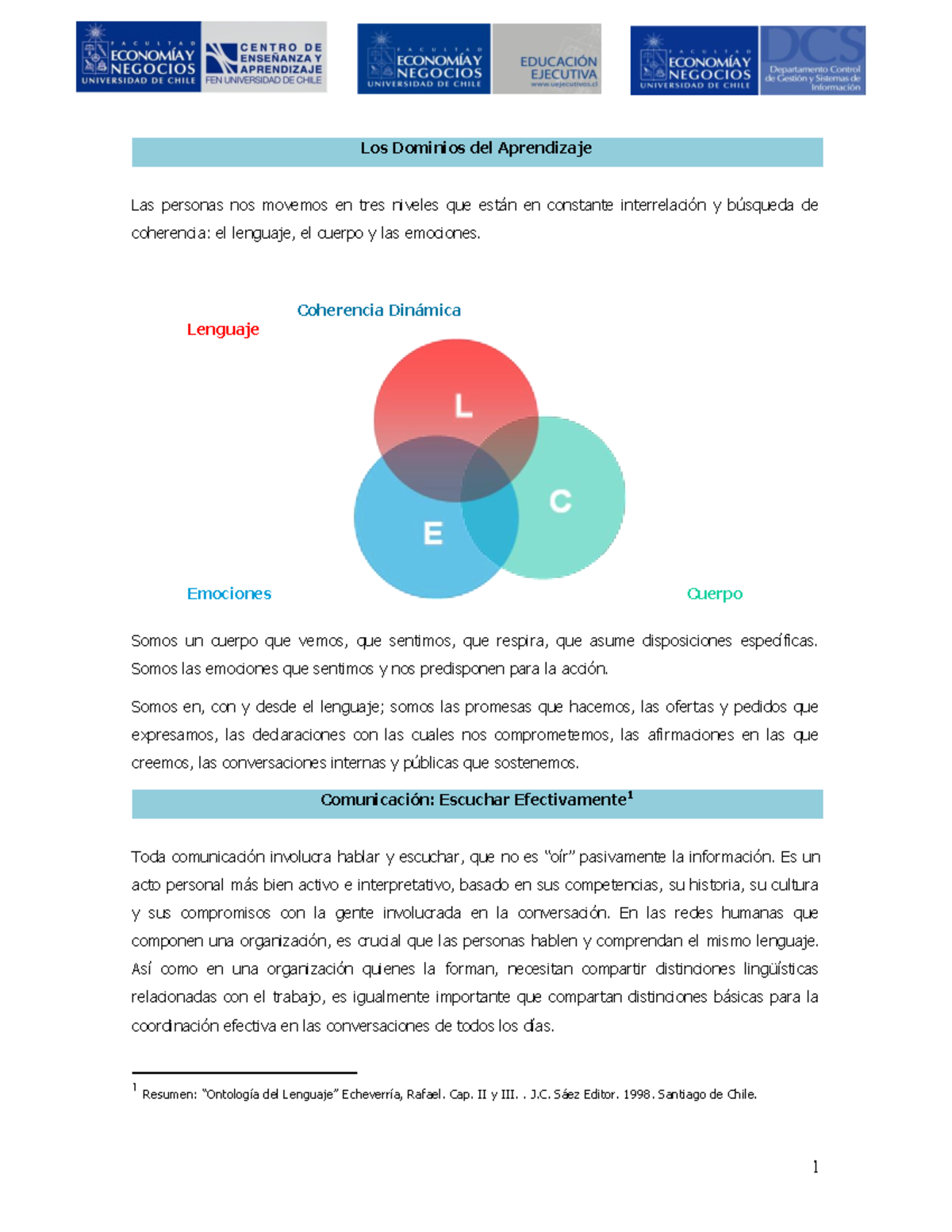 Dominios del aprendizaje - Los Dominios del Aprendizaje Las personas ...