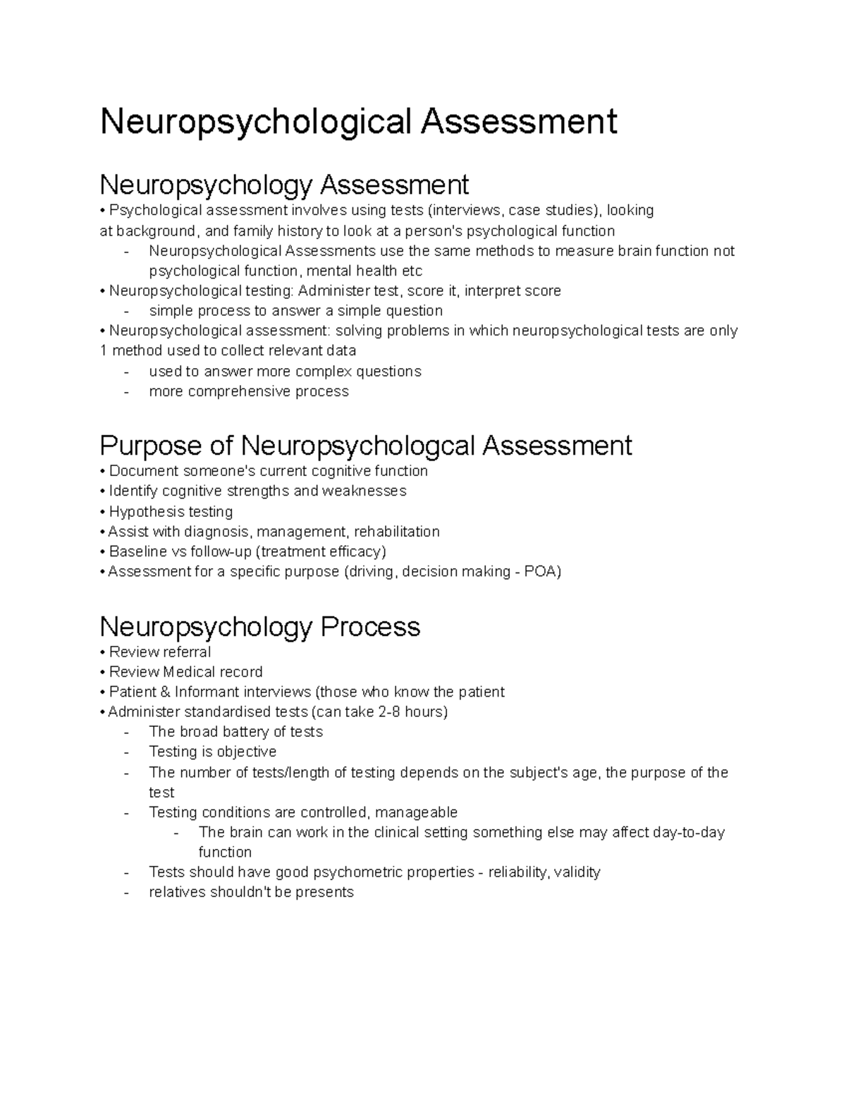 2. Neuropsychological Assessment Transcription - Neuropsychological ...