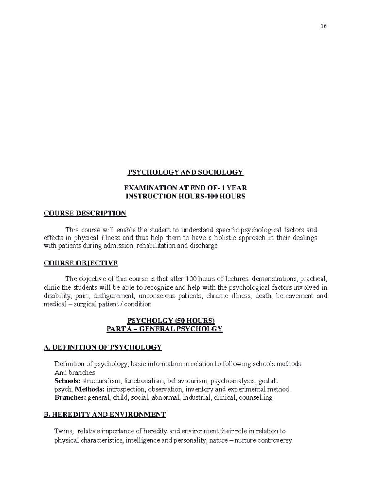 Bpt 1st year syllabus new-08082017 - PSYCHOLOGY AND SOCIOLOGY ...