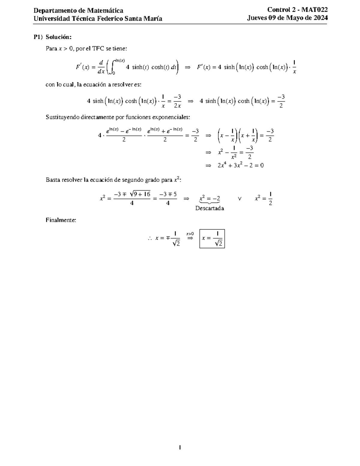 MAT 022 - 2024 1Â° - Control 2 Pauta - Departamento de Matem ́atica Universidad T ́ecnica ...