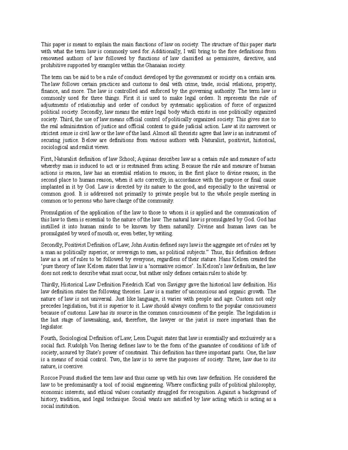 Legal Systems Assignment edit 1 - This paper is meant to explain the ...