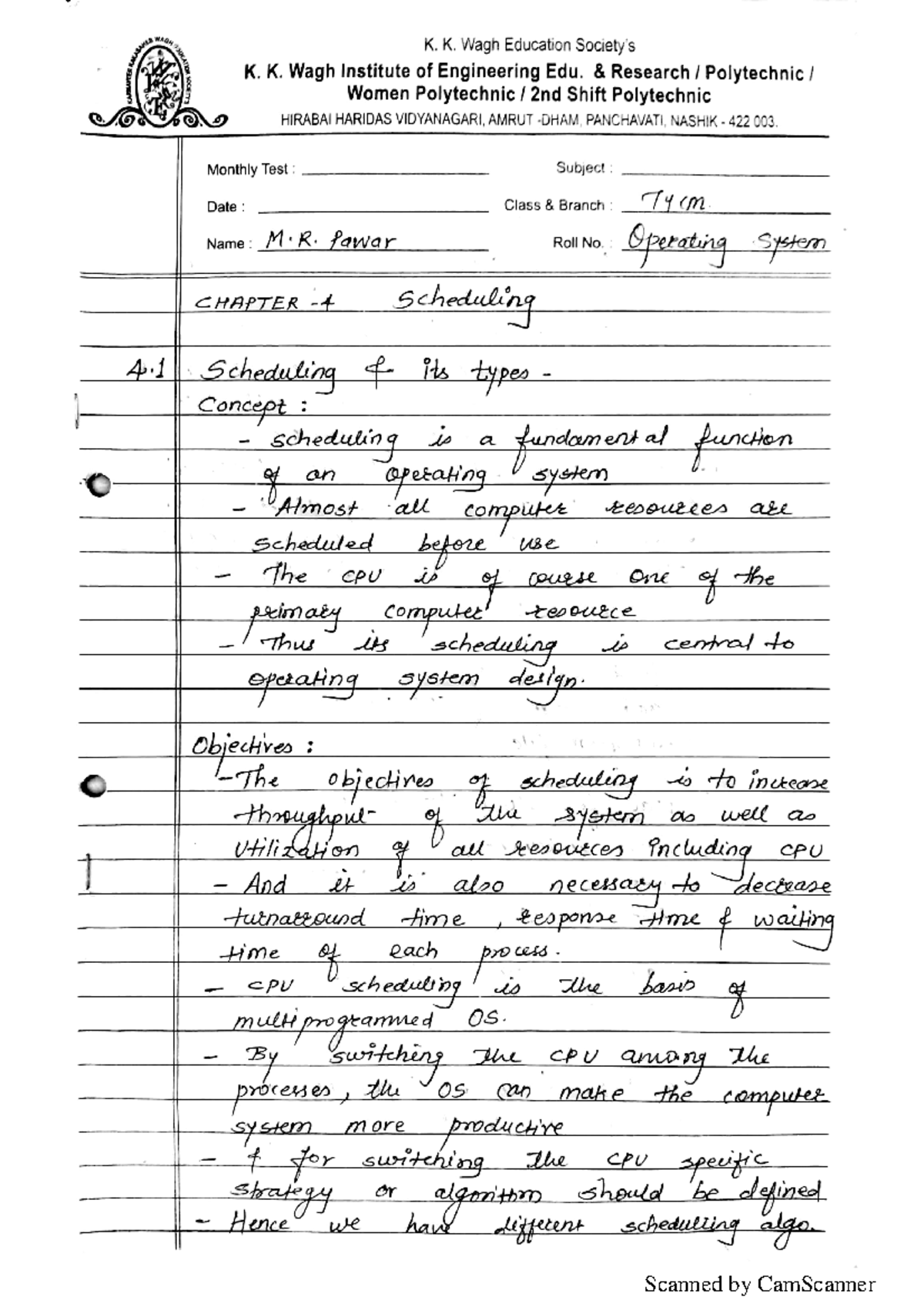 Chapter 4 OSY - Copy - oni rwprrr - Operating Systems - Studocu