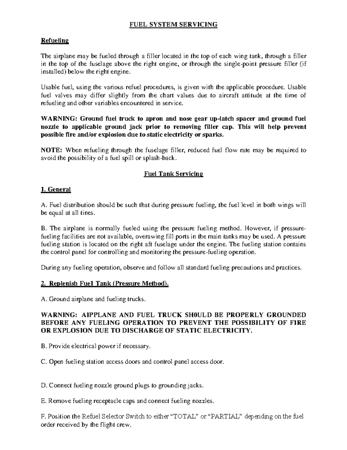 Fuel service manual - This book describes all different types of fuels and characteristics by ...