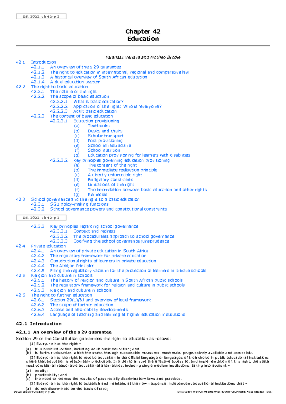 Ch 42 Education Veriava AND Brodie - 42. 42. 42. 42. 42. 42. 42. 42. 42 ...