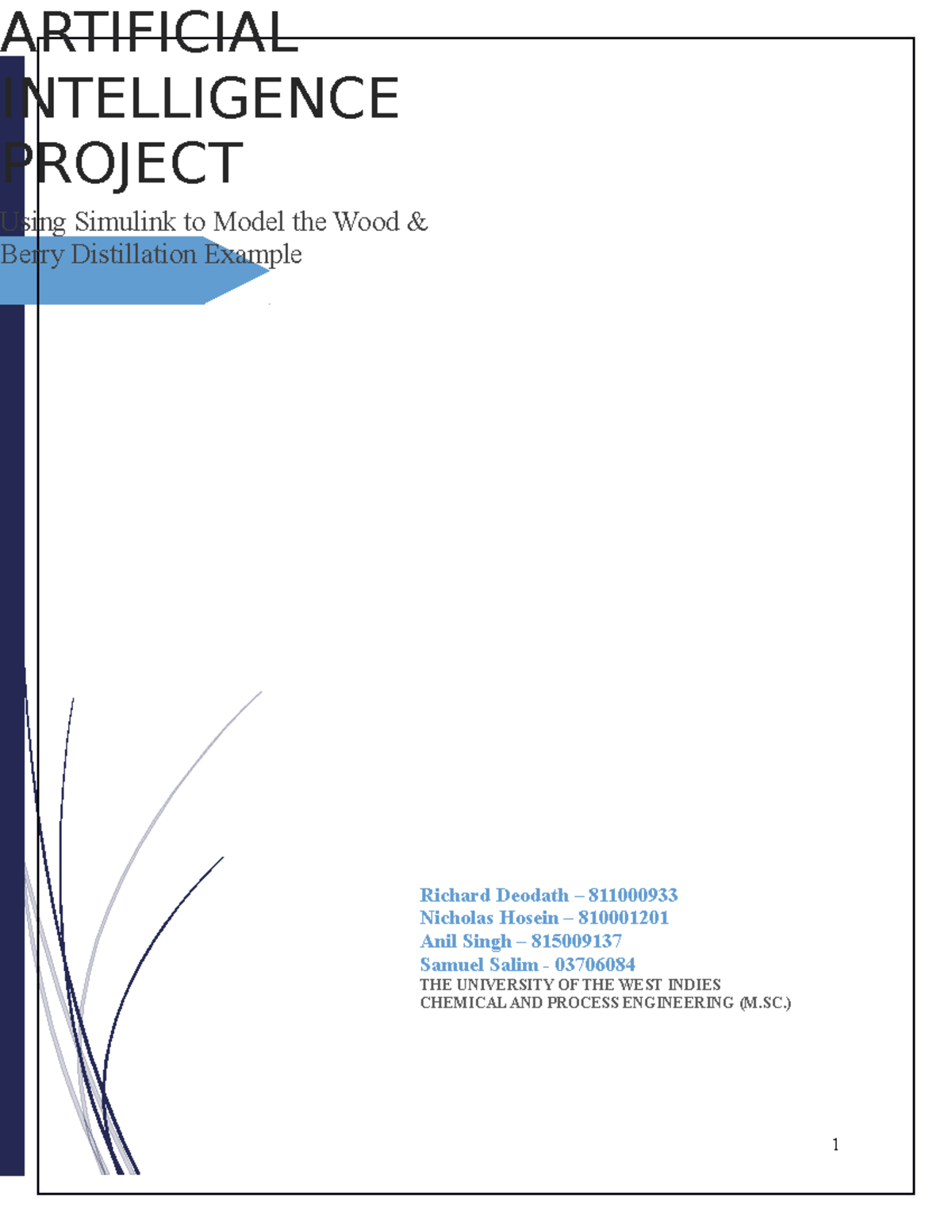 Matlab Project (Autosaved) - ARTIFICIAL INTELLIGENCE PROJECT Using ...