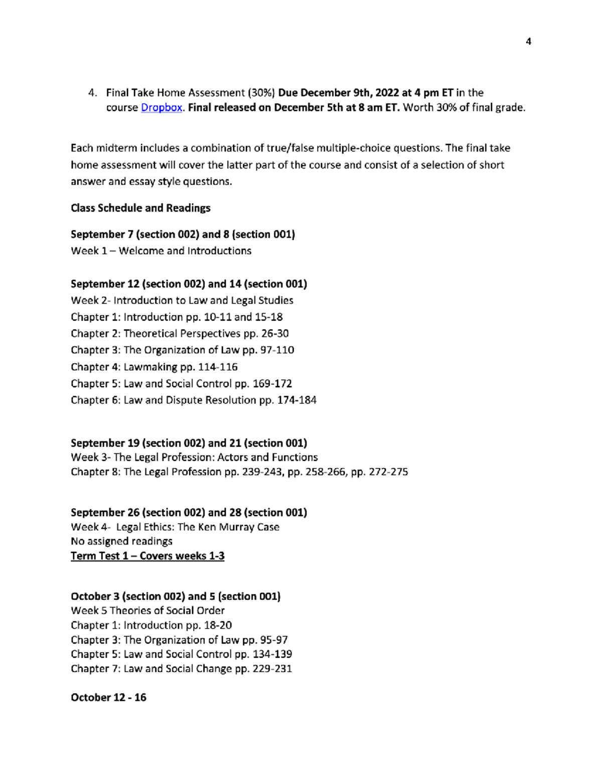 Syllabus LS 101 - 001, 002 F 22 - LS 101 - Fall 2022 - Ls 101 - Studocu