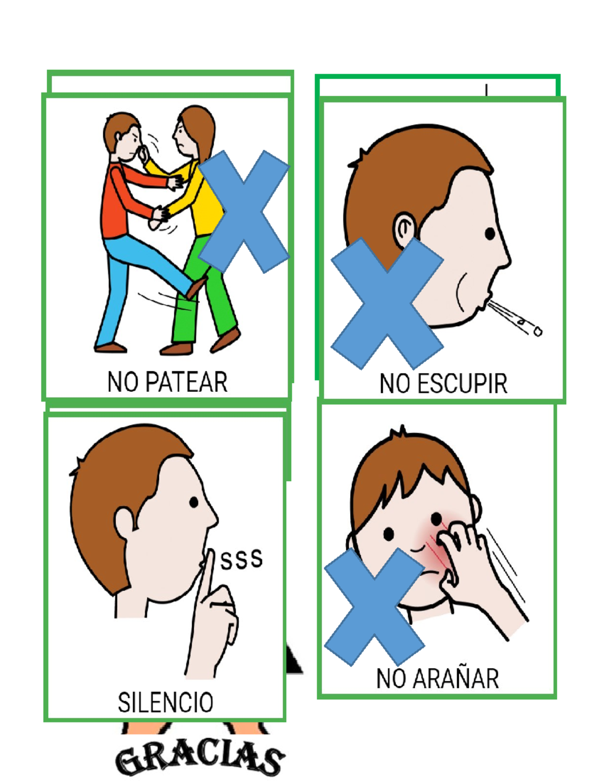 Pictogramas DE Normas DE Convivencia - Estructura de la personalidad ...
