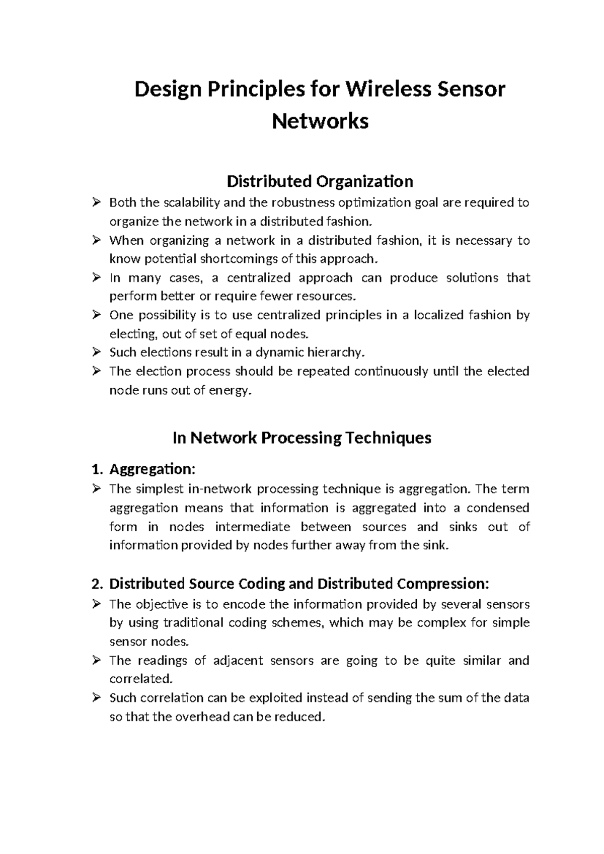 Design Principles for Wireless Sensor Networks - Design Principles for ...