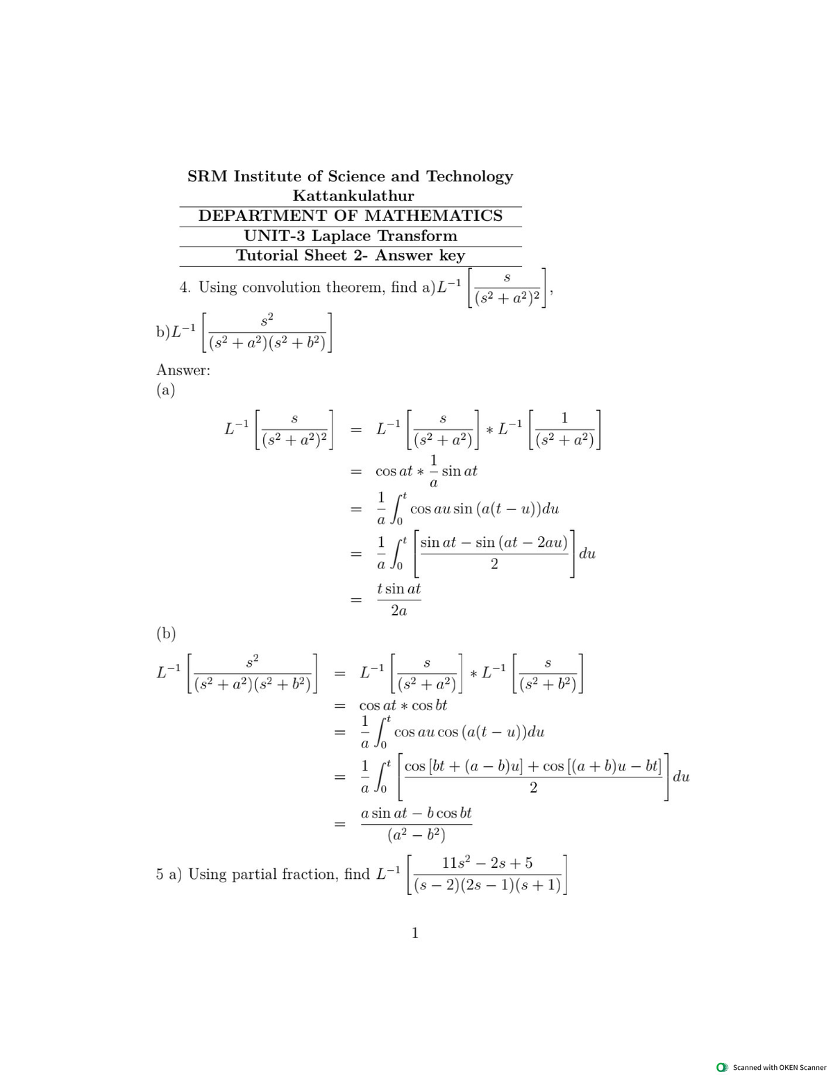 Tutorial 2 unit3 ans key 4,5,6 problems - Basic Electronics - Studocu