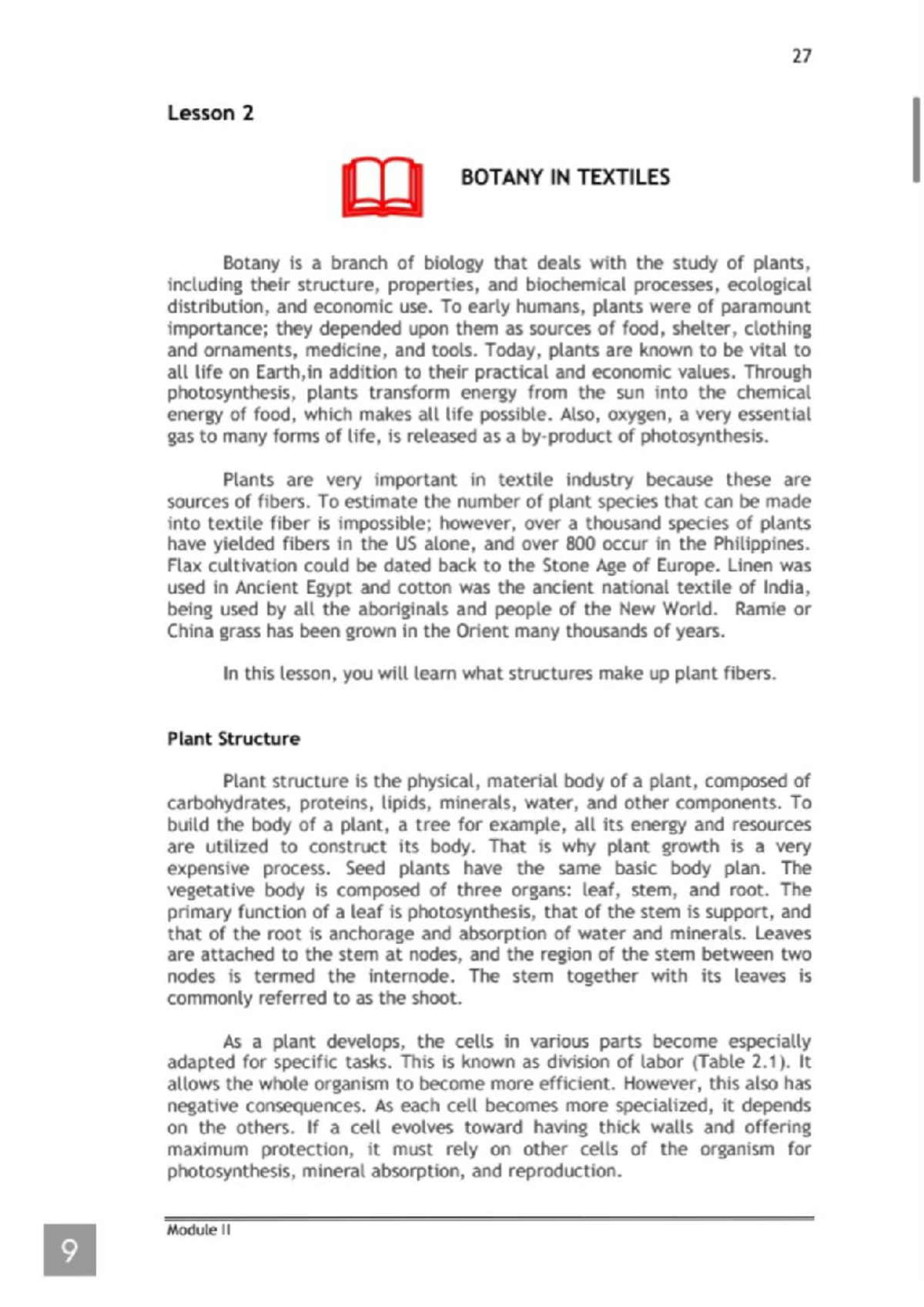 Applied Science M2-L2 - Applied science for textile - Studocu