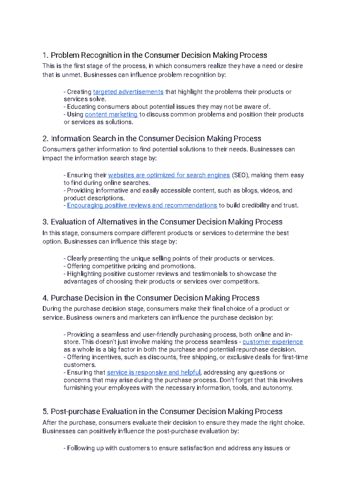 CASE Study - bài tập - 1. Problem Recognition in the Consumer Decision ...