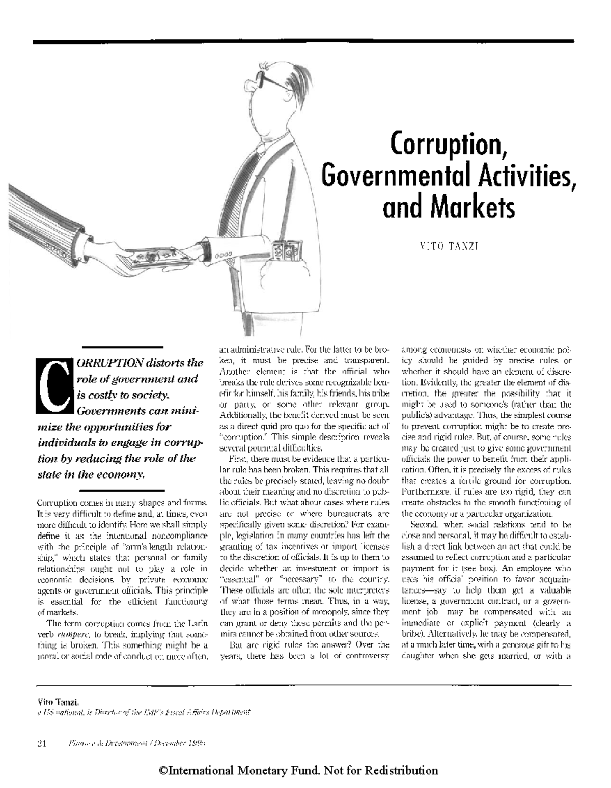 022 article A007 en - Corruption, Governmental Activities, and Markets ...