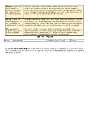 Pre-lab Template - bu trees - Pre-lab Template Type the answers for ...