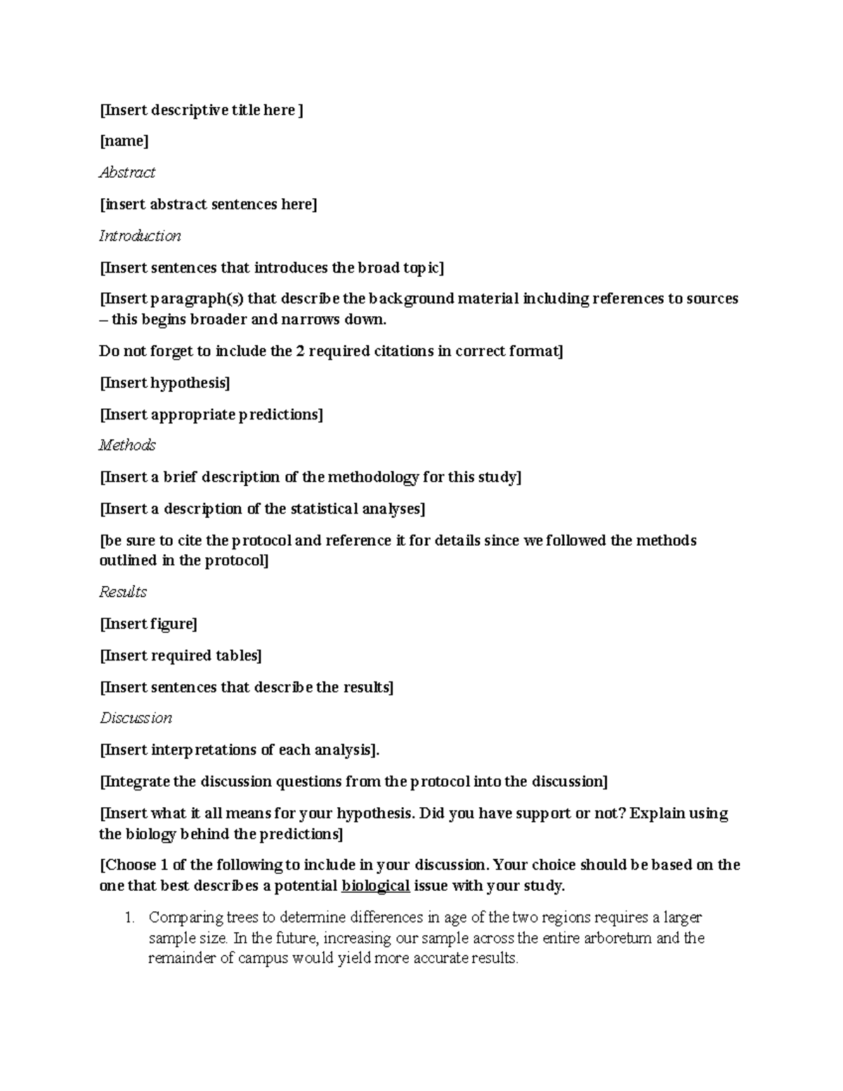 Ecology Manuscript Template - [Insert descriptive title here ] [name ...