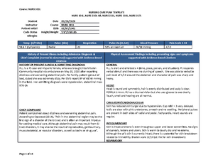 Chapter 29- Medications Case Study - Case Studies, Chapter 29 ...