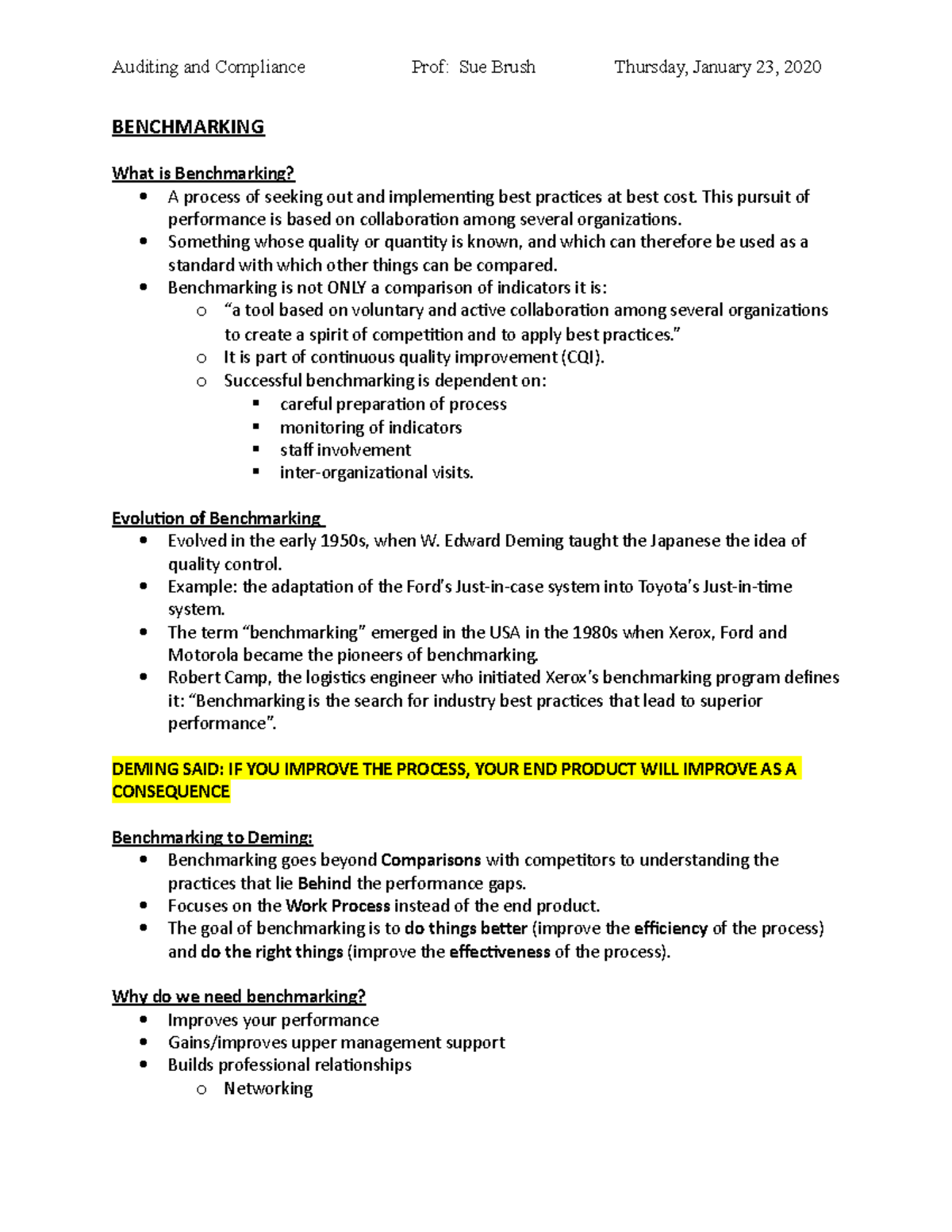 Benchmarking - BENCHMARKING What is Benchmarking? A process of seeking ...