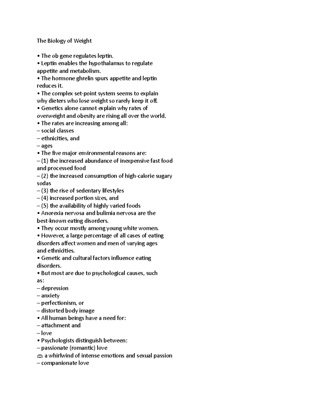 The Biology of Weight - Pease. - The Biology of Weight The ob gene ...