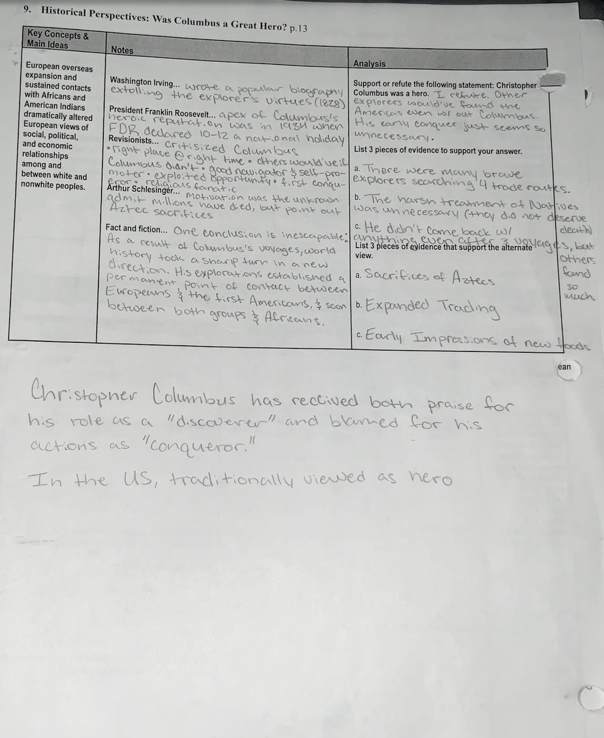 Ch1 - Chapter 1 AMSCO AP US History notes from 2024 Page 5 - 9 ...