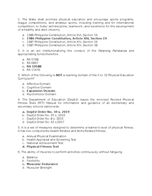 Latest Course Outline Pathfit 1 Movement Competency - COLLEGE OF ...