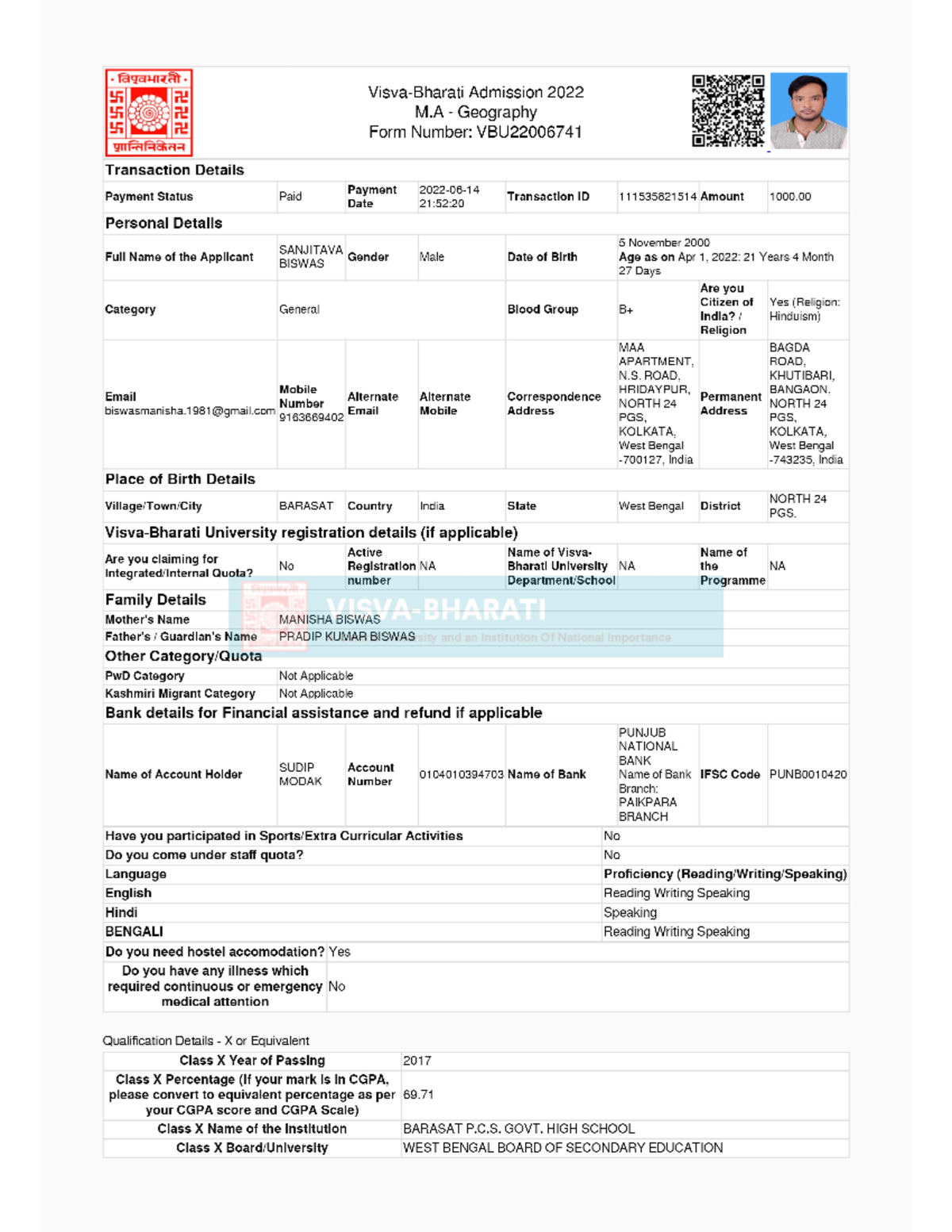 Vishva Bharati - Okkkkk - Computer Science Honours - Studocu