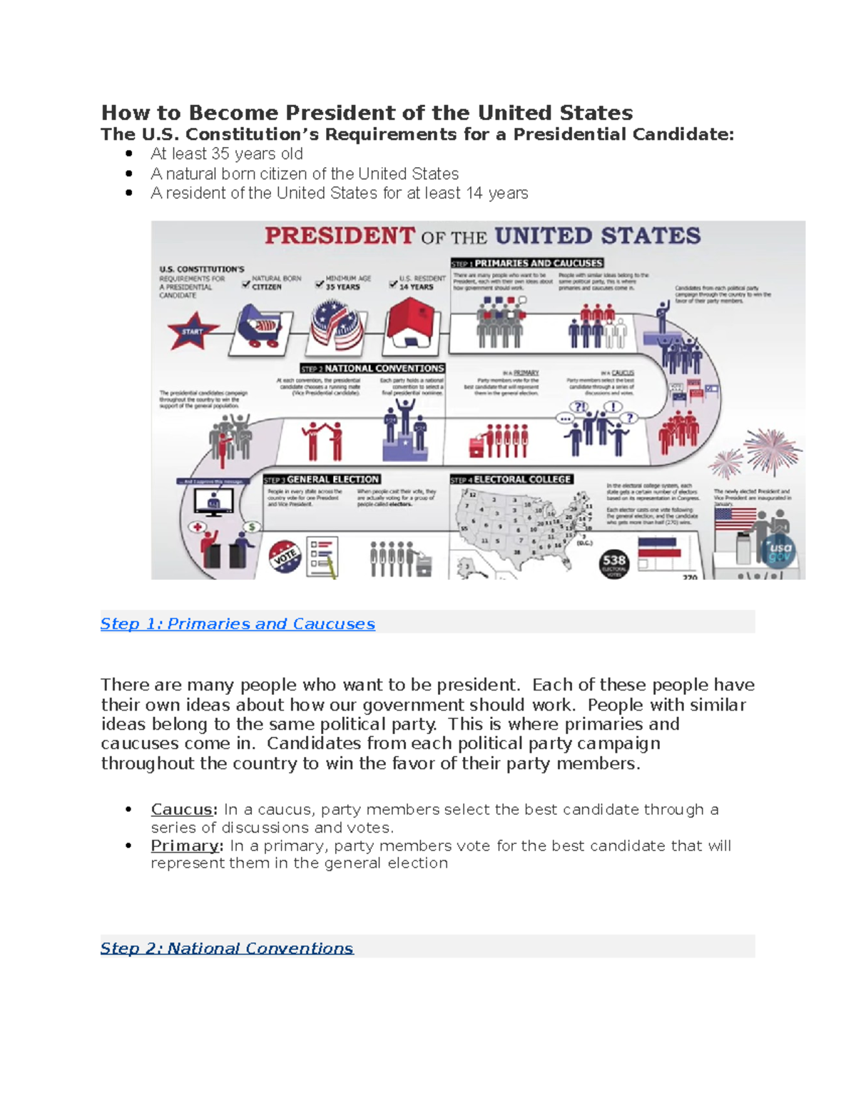 Cosain Ass POS 101 - American Election - How to Become President of the ...