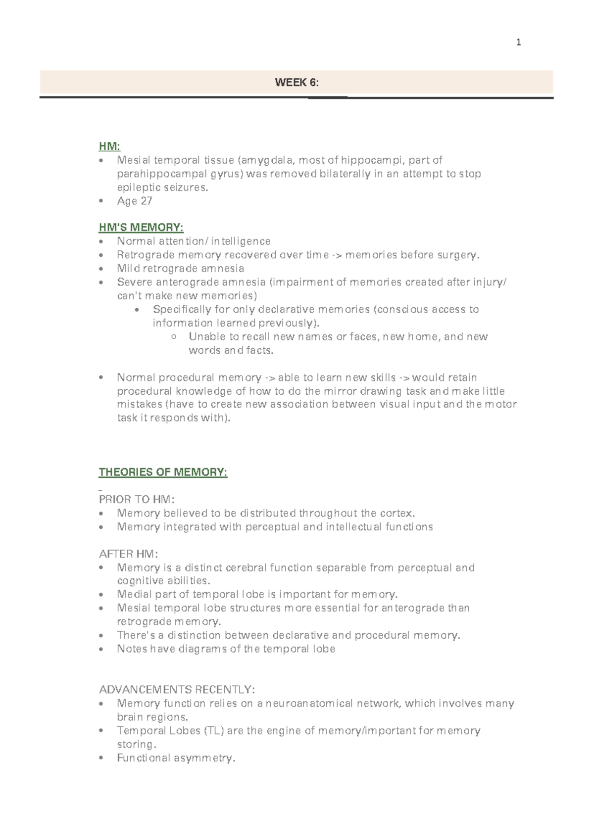 48868-sample - notes - 1 HM: • Mesial temporal tissue (amygdala, most ...