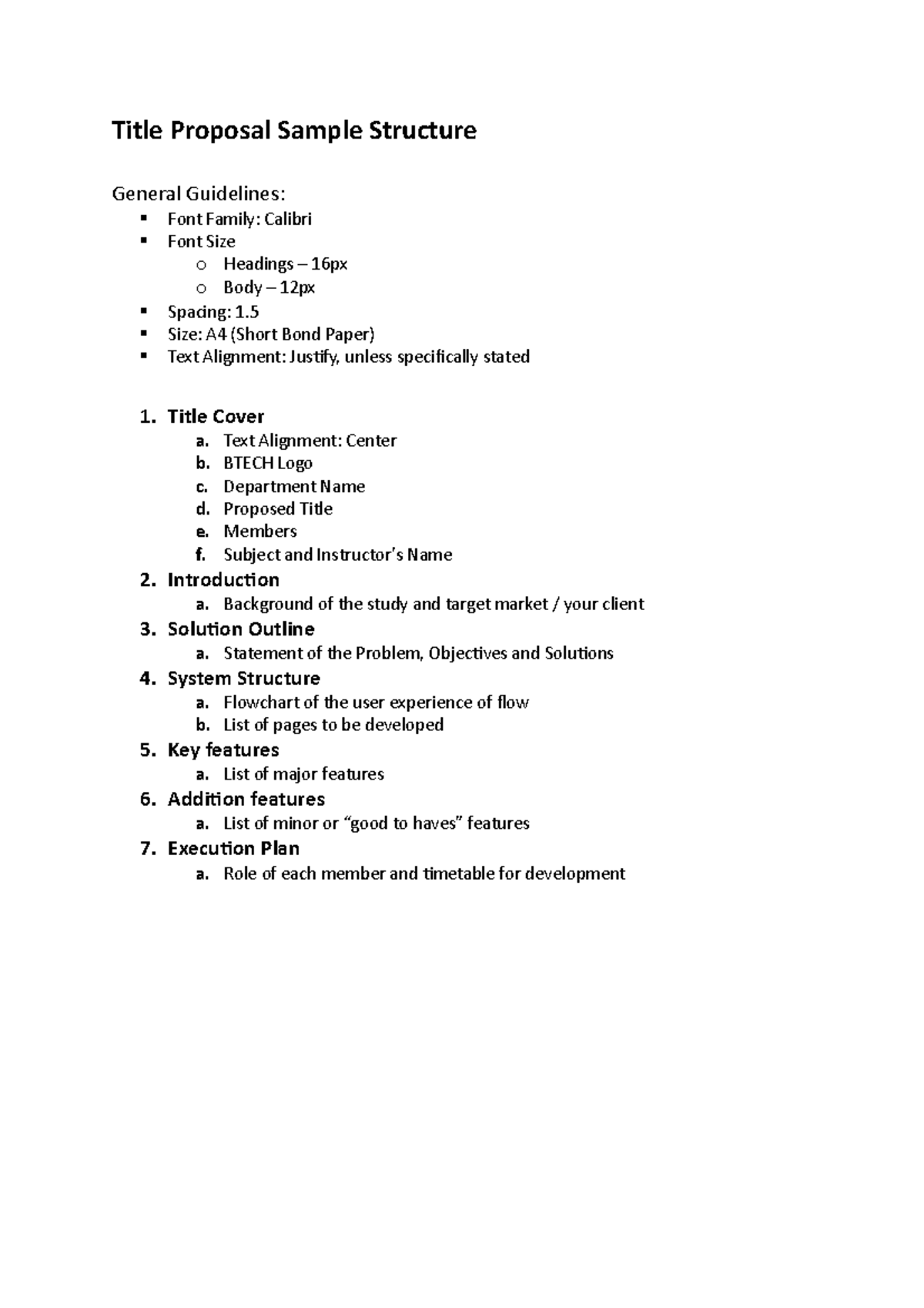 WS101 - Smaple format - Title Proposal Sample Structure General ...